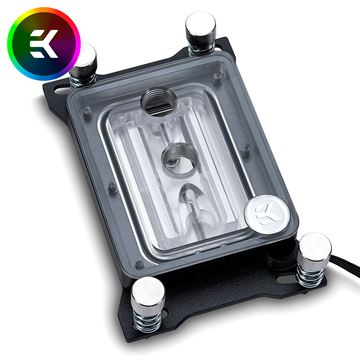 EK-Supremacy sTR4 RGB - Plexi + Nickel - køb hos CoolerKit.dk