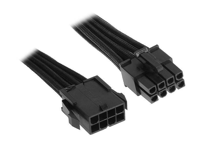 BitFenix 8-pin EPS12V forlængerkabel - 45cm - Sort - køb hos CoolerKit.dk