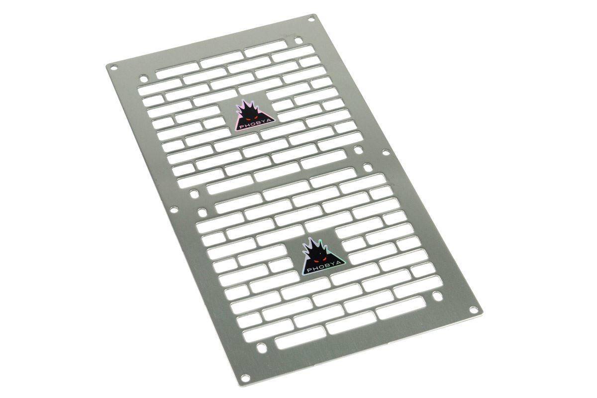 Phobya Radiator Grill - Dual (240) - Bricky - Silver - køb hos CoolerKit.dk